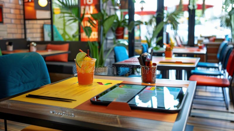 A Digital Menu Design with a Bold and Colorful Layout Perfect for a ...