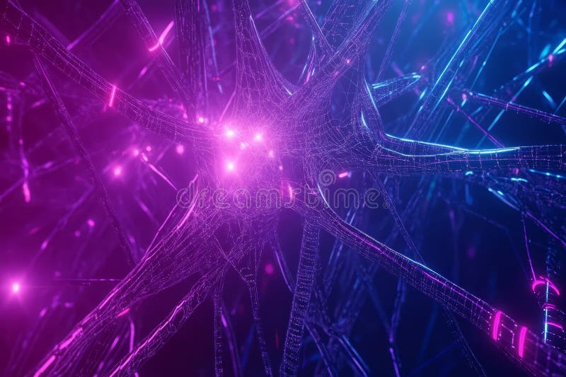 Digital Mesh Network Visualization with Glowing Connection Points ...