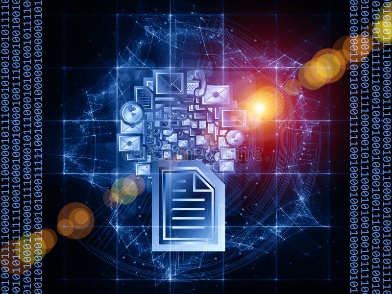 Digital messaging stock illustration. Illustration of document - 24285957
