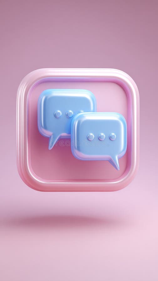 Digital Messaging Icon - Modern Communication Concept Stock ...