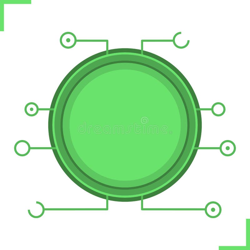 Digital microchip frame stock vector. Illustration of platform - 75481298