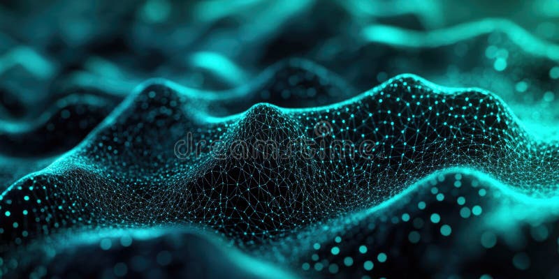 Digital Micrograph of Water Drops with Lighting Stock Photo - Image of ...