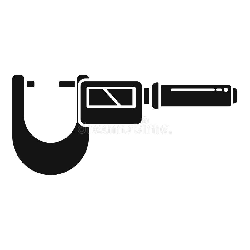 Digital Micrometer Machining Icon Simple Vector. Scale Precise Stock ...