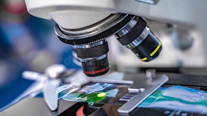Digital Microscope Camera in Laboratory Stock Image - Image of health ...