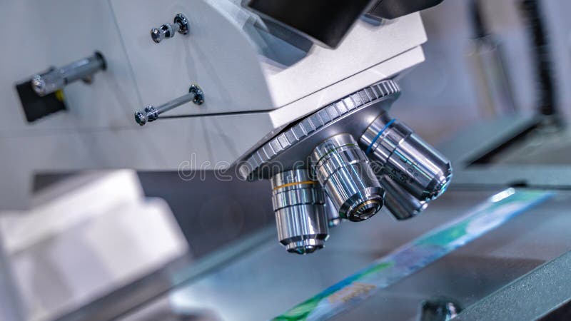 Digital Microscope Camera in Science Laboratory Stock Photo - Image of ...