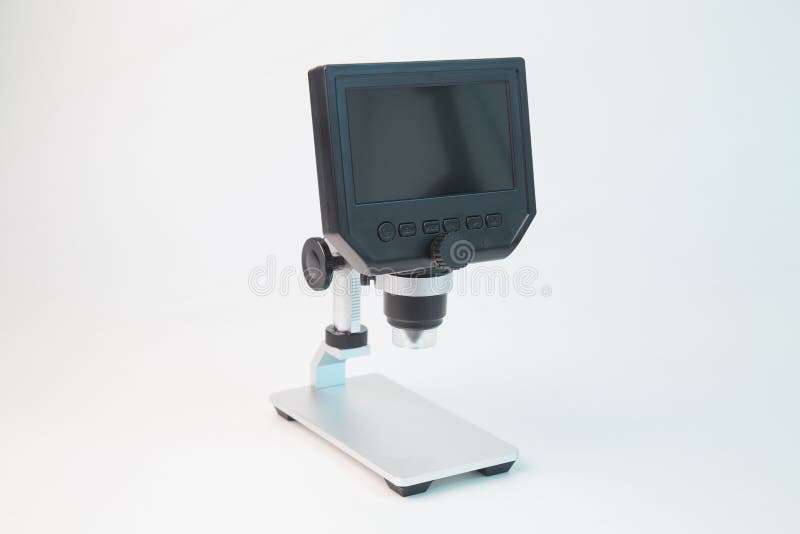Digital Microscope for Repair of Electronic Components Stock Image ...