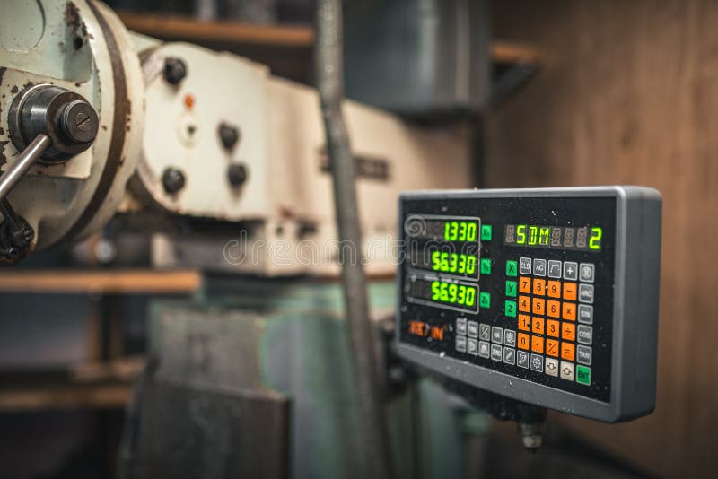 Digital Mill Being Setup Precision Manufacturing Process Small Workshop ...