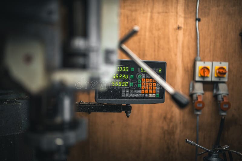 Digital Mill Being Setup Precision Manufacturing Process Small Workshop ...