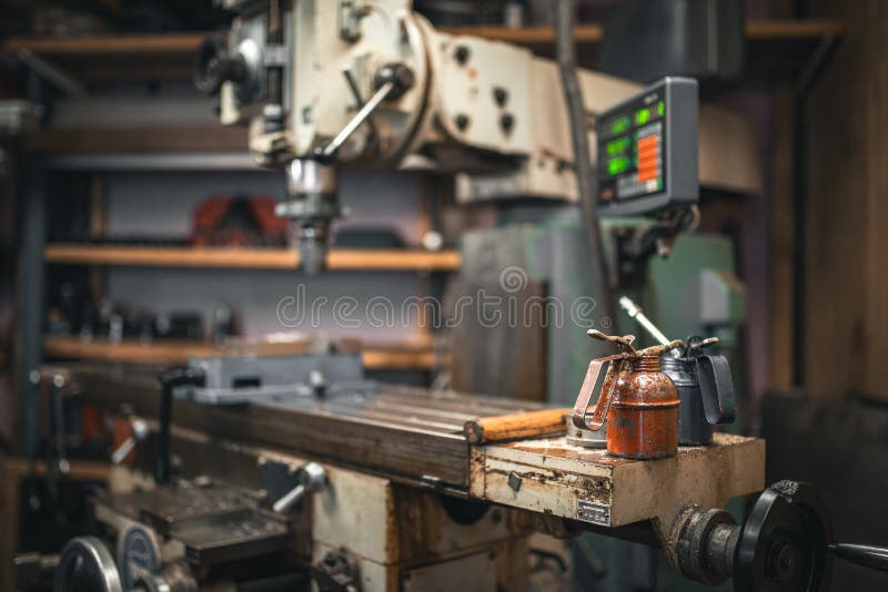 Digital Mill Being Setup for Precision Manufacturing Process in Small ...