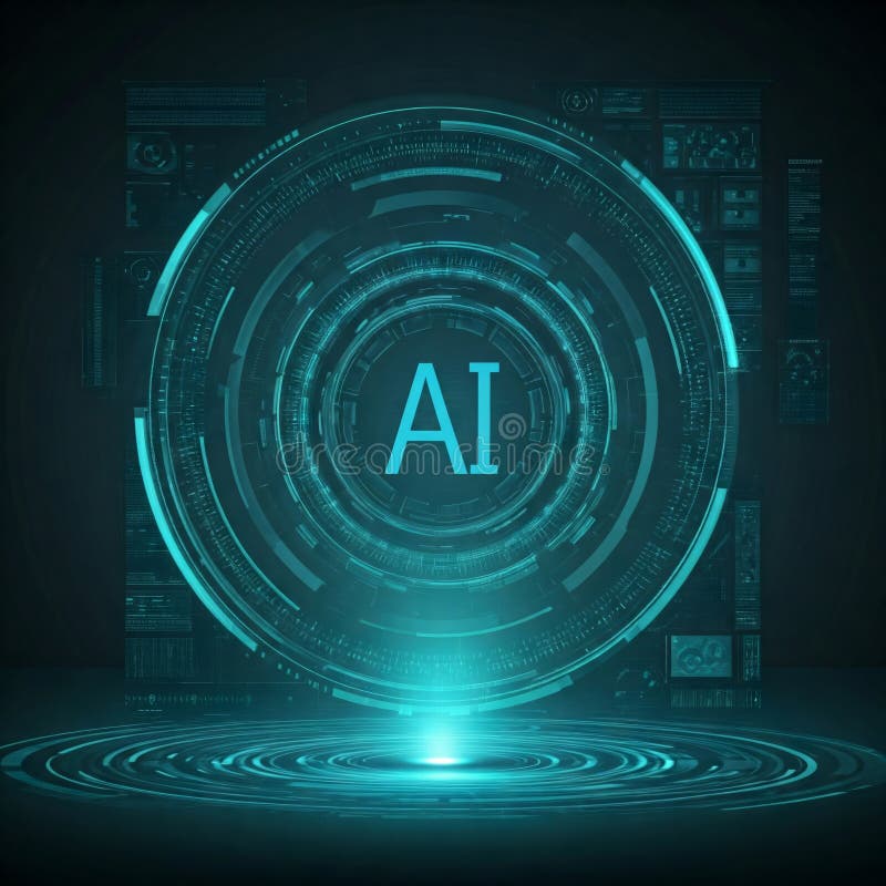 Digital Mind: Abstract AI. Artificial Intelligence. Neural Network ...