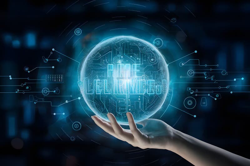 Digital Mind. Brain Artificial Intelligence Concept Stock Illustration ...