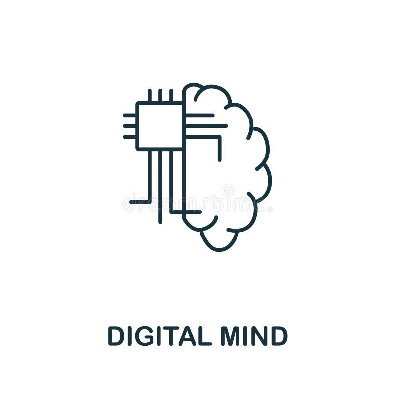 Mind Map Icon. Monochrome Simple Sign from Productivity Collection ...