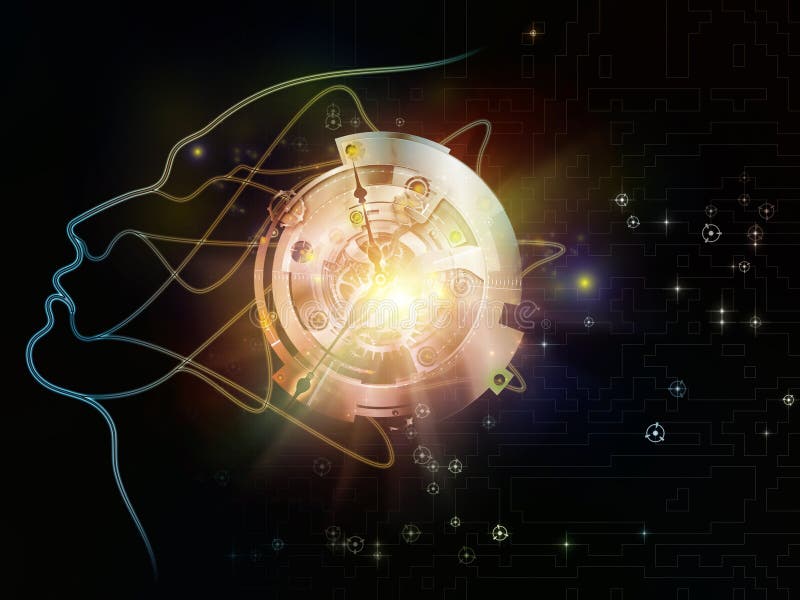 Digital Mind stock illustration. Illustration of brain - 173443016