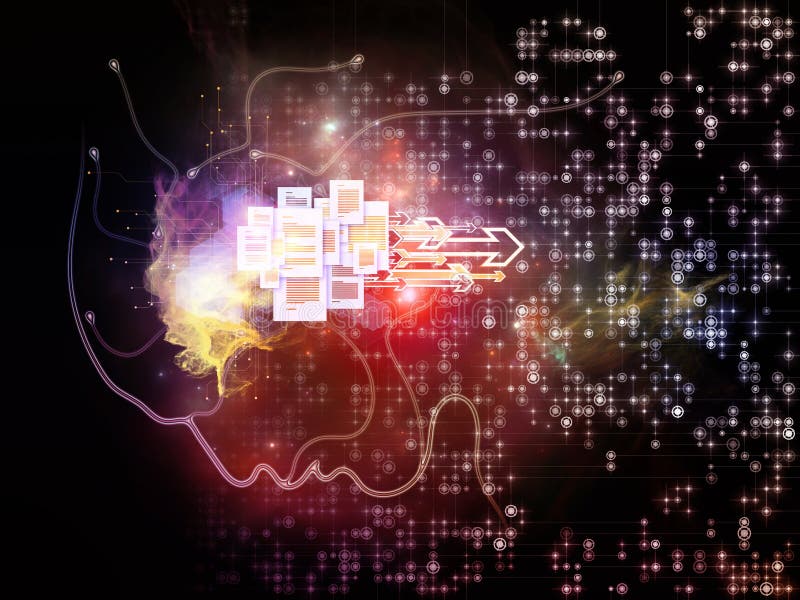 Digital Mind stock illustration. Illustration of intelligence - 171913471