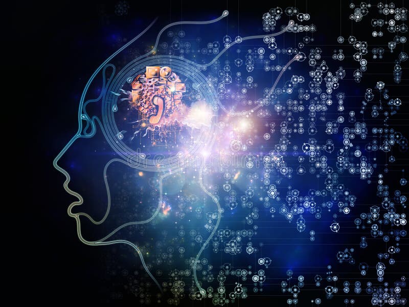 Digital Mind stock illustration. Illustration of knowledge - 185842429