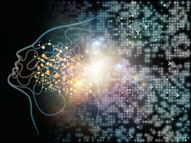 Digital Mind Painting stock illustration. Illustration of inspiration ...
