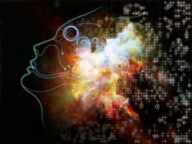 Digital mind concept stock image. Image of brain, futuristic - 107613479