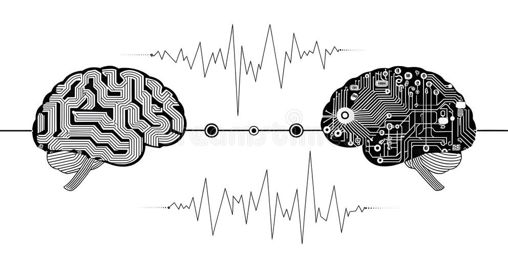 Digital Minds Connected a Visual Representation of AI Communication and ...