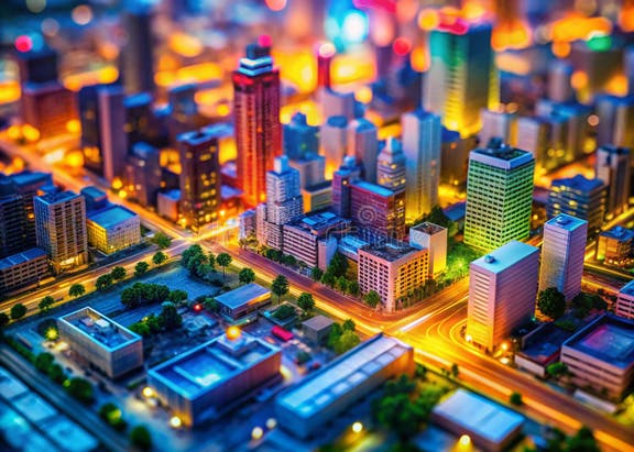 A Digital Miniature Cityscape Exploring the Intricate World of Data ...