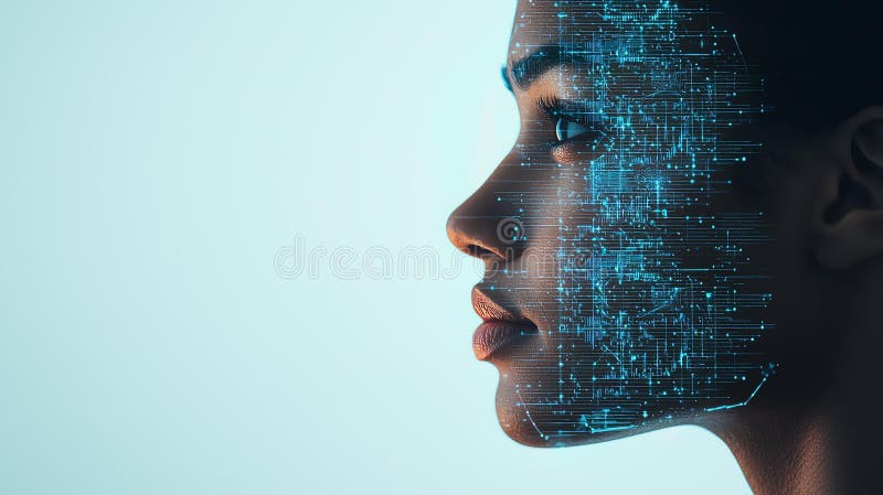 Digital Minimalism, Balance, Habit Concept, Futuristic Human Profile ...