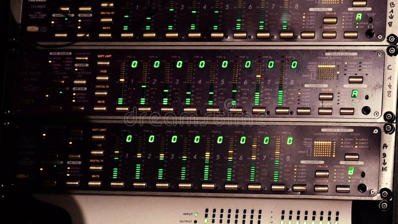 Digital Mixer Inside Audio Studio in Recording Studio Stock Video ...