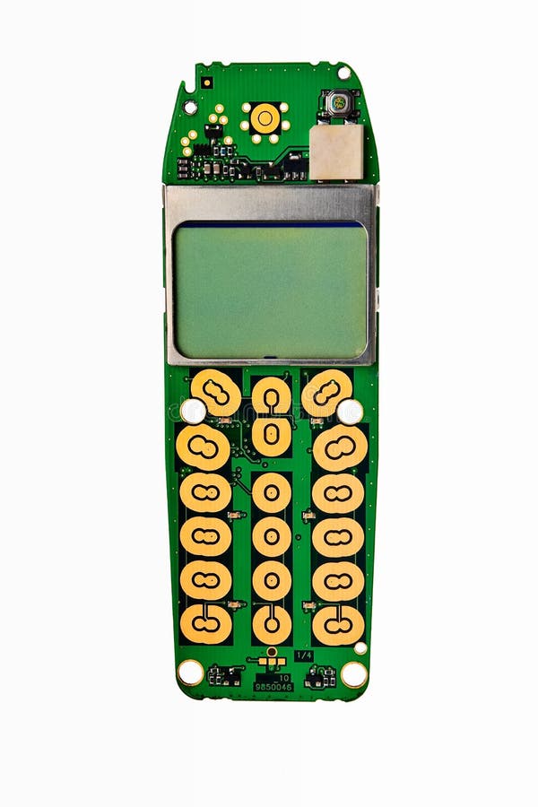 Digital mobile phone pcb. stock photo. Image of chip - 12327066