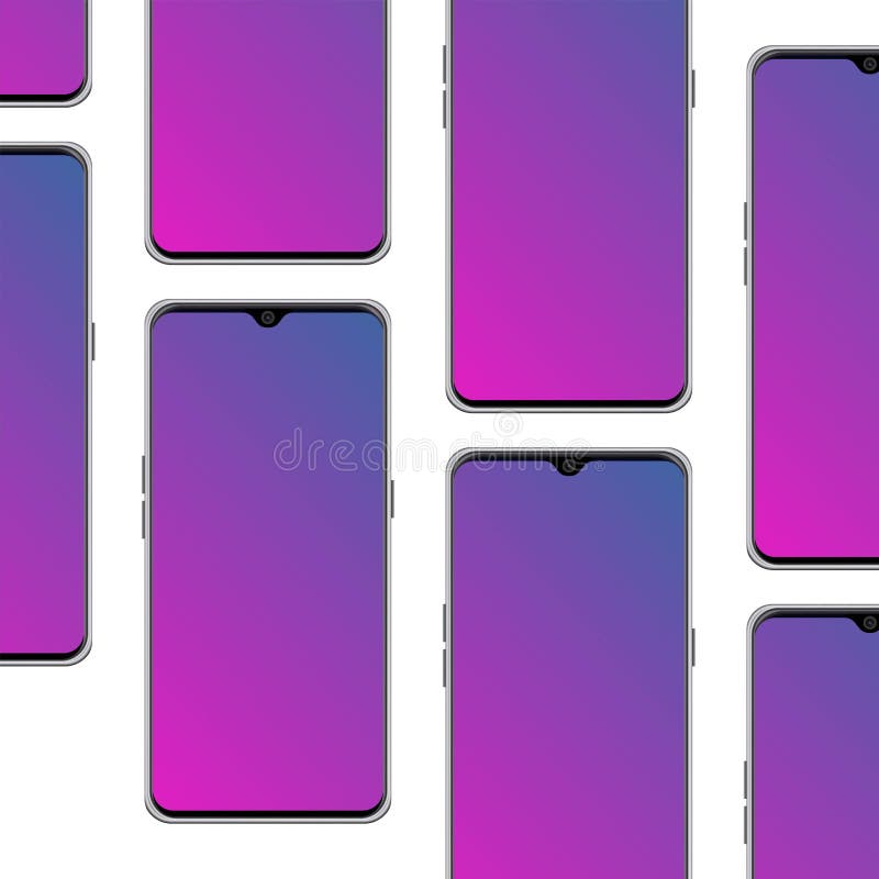 Smart Mobile Phone Video Recording Png Transparent Mockup Stock Vector ...