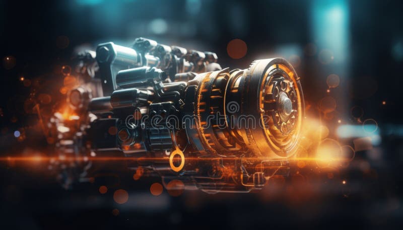 Digital Model of an Industrial Engine with Interconnected Gears and ...