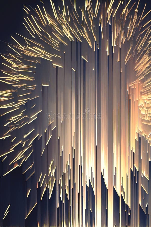 A Digital Modern Abstract Art Stock Illustration - Illustration of ...