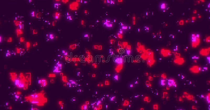 Digital Modern Background. Purple and Red Dynamic Technology Backdrop ...