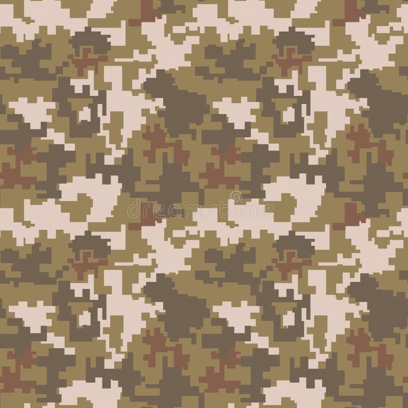 Digital / Modern Camouflage Seamless Pattern Stock Illustration ...