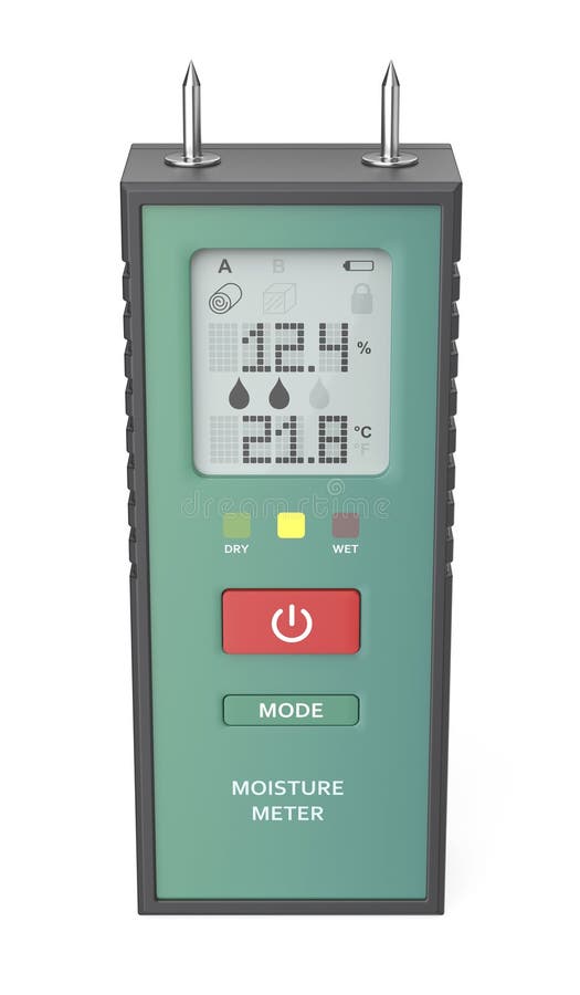 Digital moisture meter stock illustration. Illustration of equipment ...