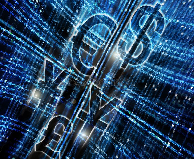 Digital money stock illustration. Illustration of digital - 47665991