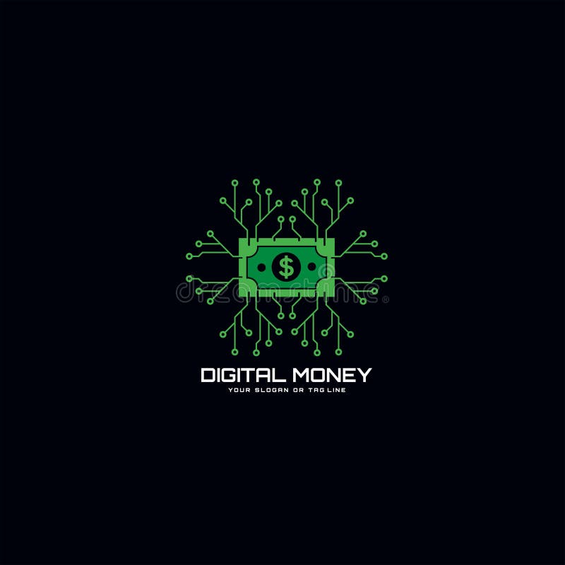 Digital Money Logo Technology Vector Stock Vector - Illustration of ...