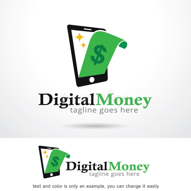 Digital Money Logo Template Design Vector Stock Vector - Illustration ...