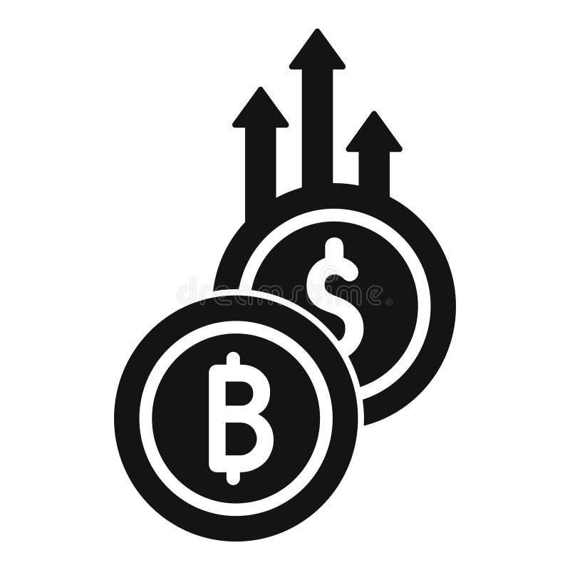 Digital Money Rise Icon Simple Vector. Payment Chart Stock Vector ...