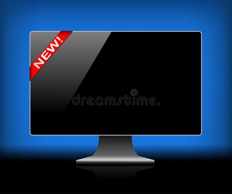 Digital monitor stock illustration. Illustration of internet - 22961031