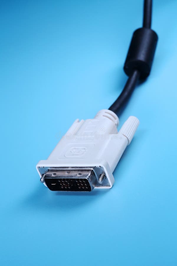 Digital monitor cable stock image. Image of shot, monitor - 25749187