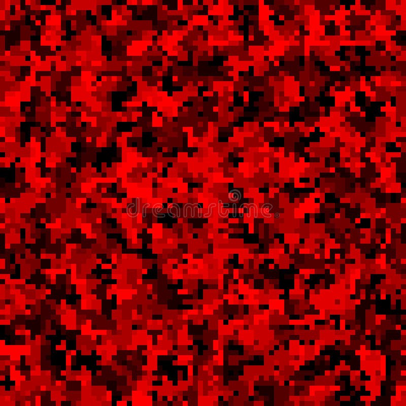 Red Digital Camo Background