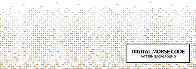 Digital Morse Code Pattern. Design and Inspiration from Morse Code ...