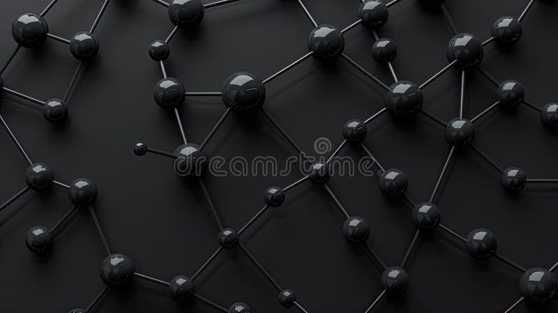 Digital Motifs that Form Molecules Background Stock Illustration ...