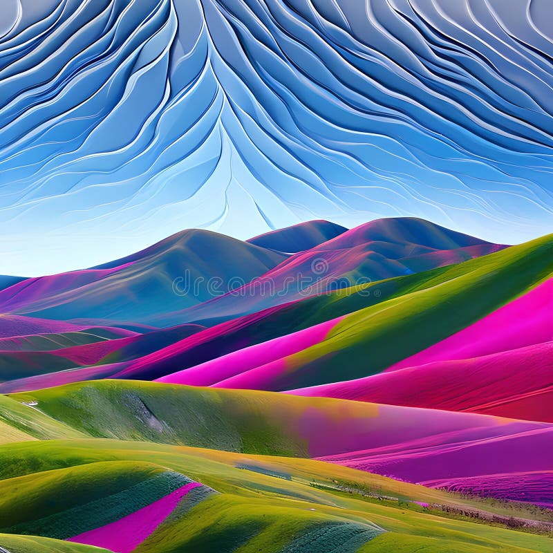 Digital Mountains: an Abstract Representation of Mountains, Created ...
