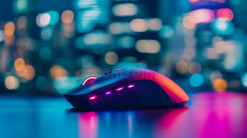 Digital Mouse, Data Flow, and Tech Concept are Combined in a Visually ...