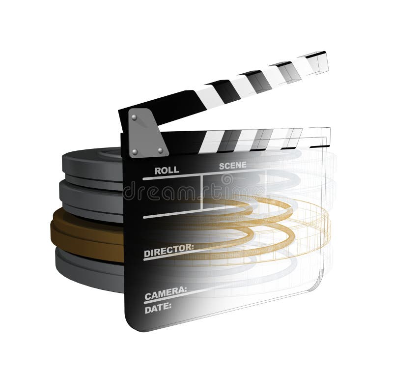 Digital movies stock illustration. Illustration of computer - 10493486