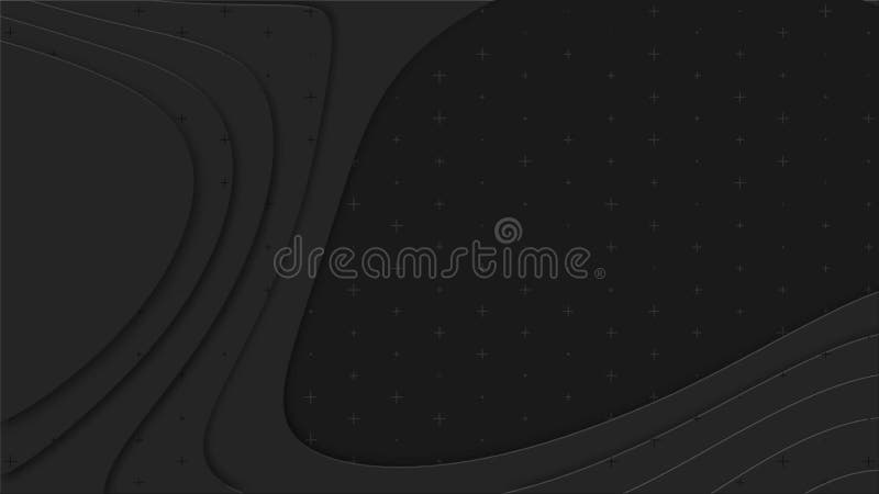 Digital Moving Background. Multiple Layered Paper Cut Style. Stock ...
