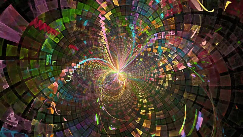 Animated Moving Pictures. Digital Moving Multicolored Figures in Dance ...