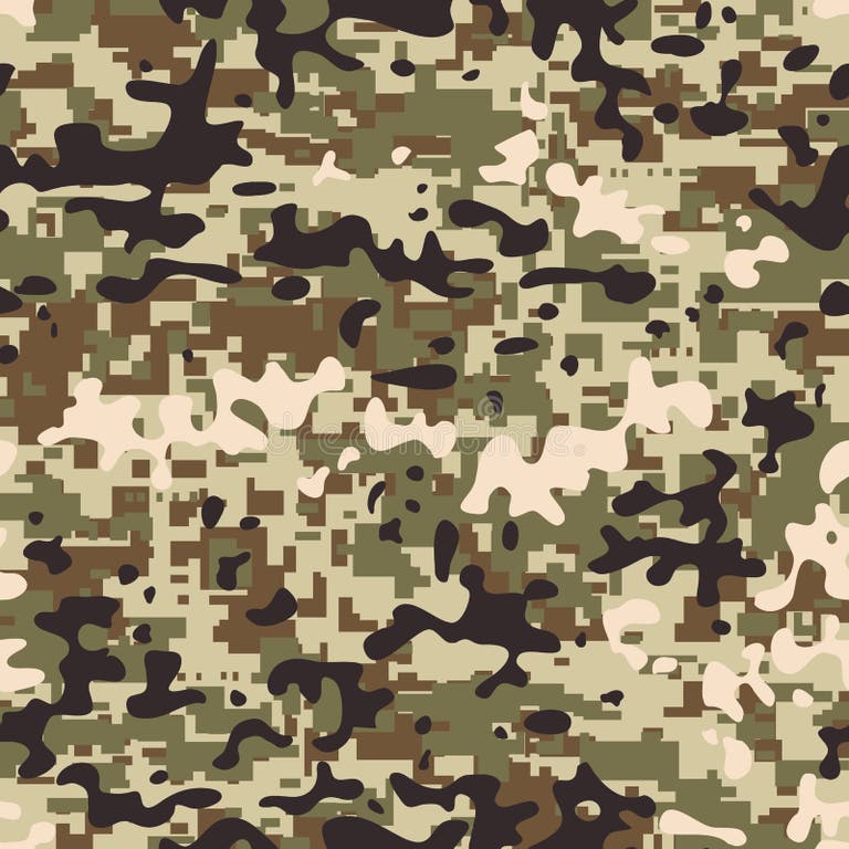 Digital Multicam Camo stock vector. Illustration of combatant - 28984649