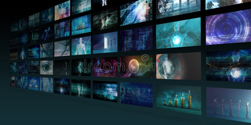 Digital Multimedia stock illustration. Illustration of file - 380808681