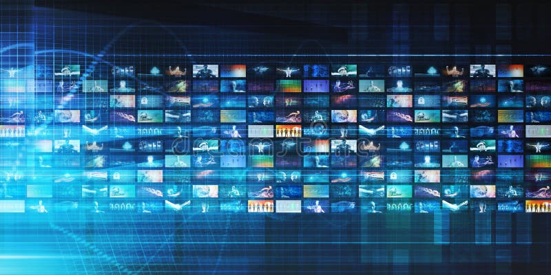 Digital Multimedia stock illustration. Illustration of data - 17769332