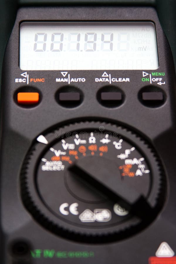 Digital multimeter stock photo. Image of isolated, digital - 10667906
